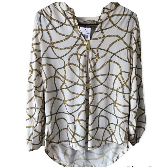 MICHAEL Michael Kors | Tops | Nwtmichael Kors Bone Gold Chain Link ...
